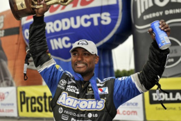 AP Sportlight...Drag Racer Antron Brown becomes first Black NHRA ...