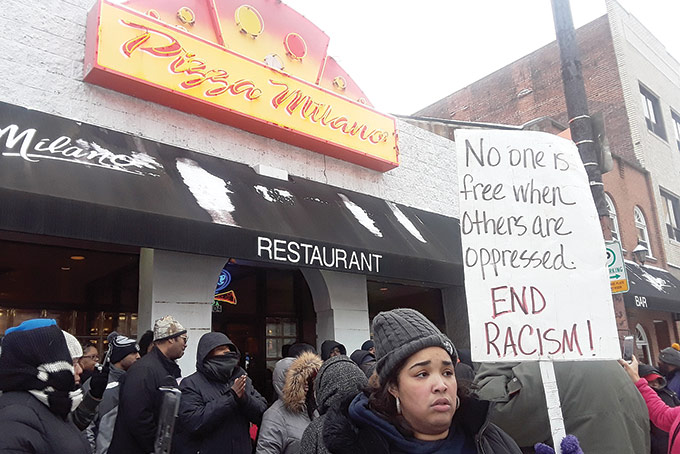 Protests outside restaurant continue...Pizza Milano employee fired ...