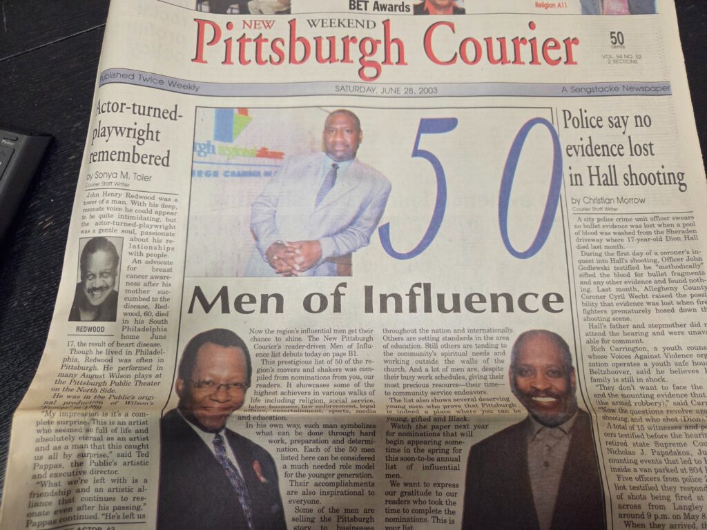 The ORIGINAL -- See the Courier's "Men of Influence," from June 28 ...